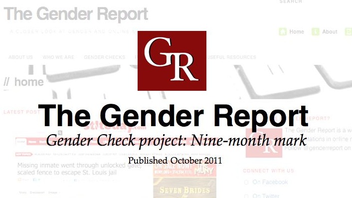 Nine months: Findings on women as sources, authors in Gender Check ...
